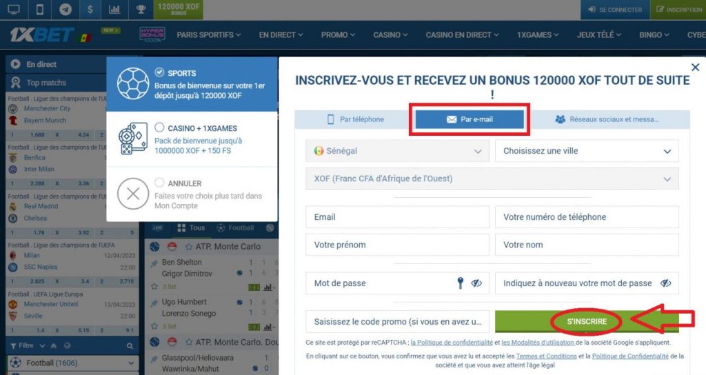 Votre 1xBet Connexion au Sénégal: Comment se connecter à mon compte